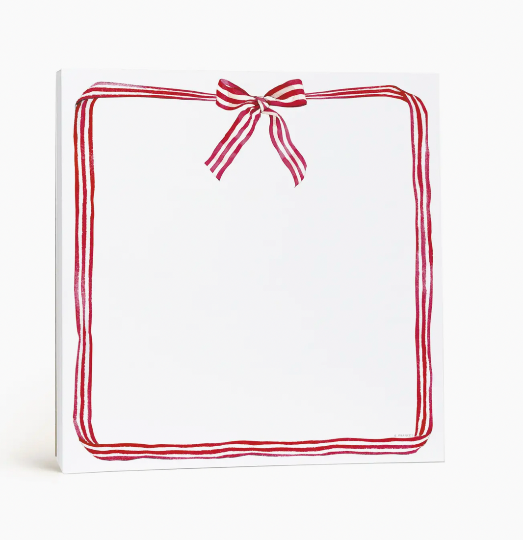 Red Ribbon Notepad – Salte